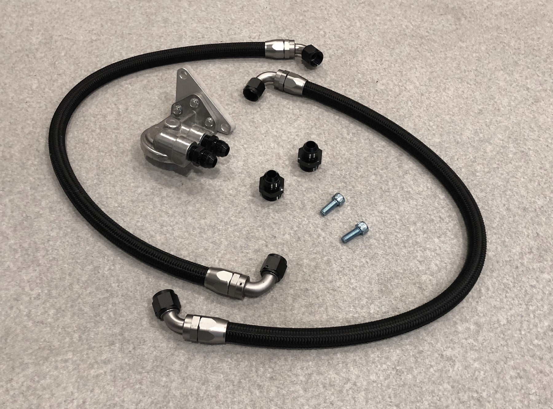 350Z / G35 LSx Swap Oil Filter Relocation Kit – LOJ Conversions
