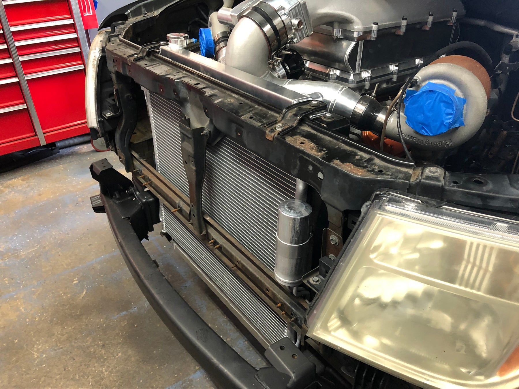 Frontier / Navara / Xterra LSx Swap Race Radiator – LOJ Conversions